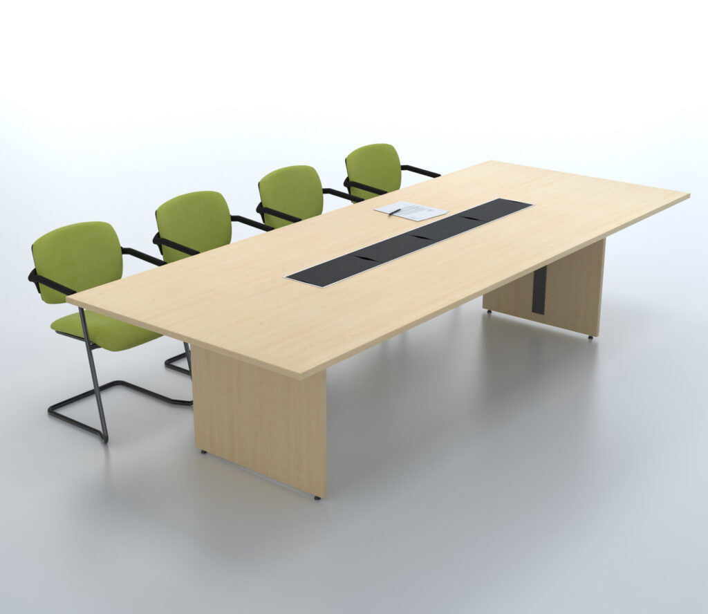 Rectangular Meeting Office Table on Panel Base - Sven Christiansen ...