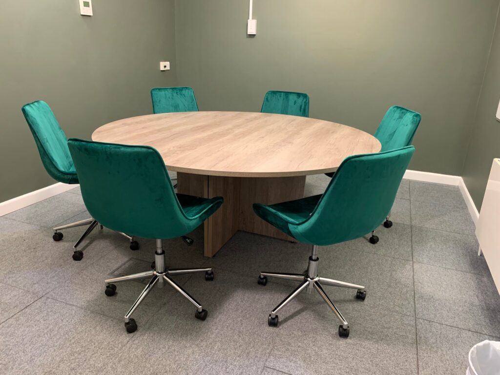 Ambus Round Meeting Office Table - Sven Christiansen Furniture