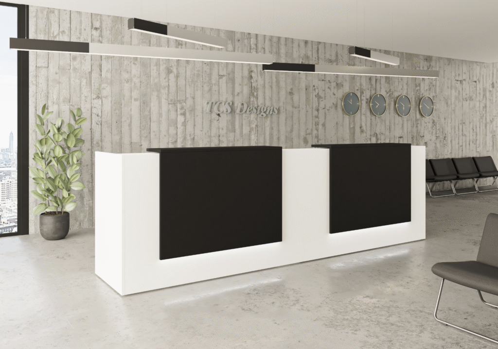 Two Person Double Front Reception Desk - Sven Christiansen Furniture