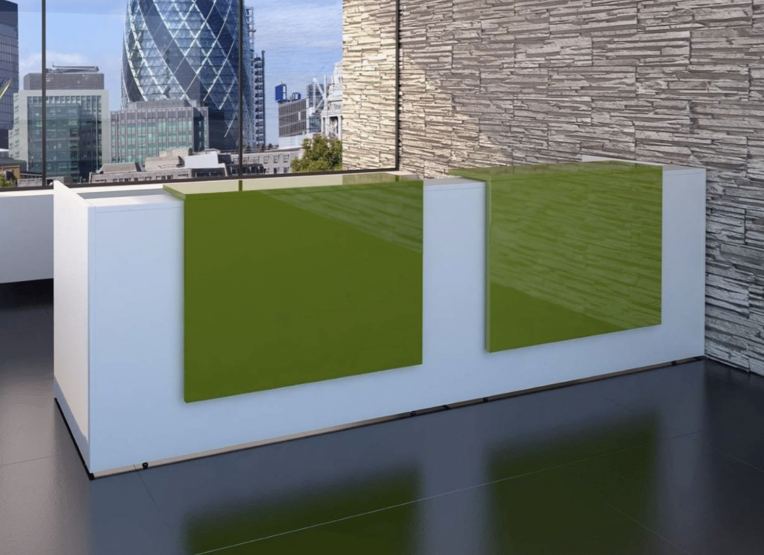 Two Person Double Front Reception Desk - Sven Christiansen Furniture