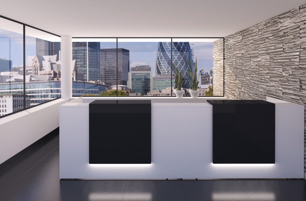 Two Person Double Front Reception Desk - Sven Christiansen Furniture