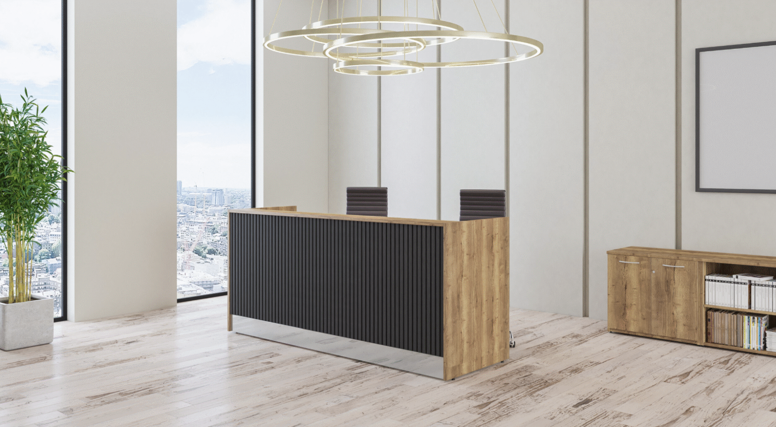 Zion Pro Single Reception Desk - Sven Christiansen Furniture