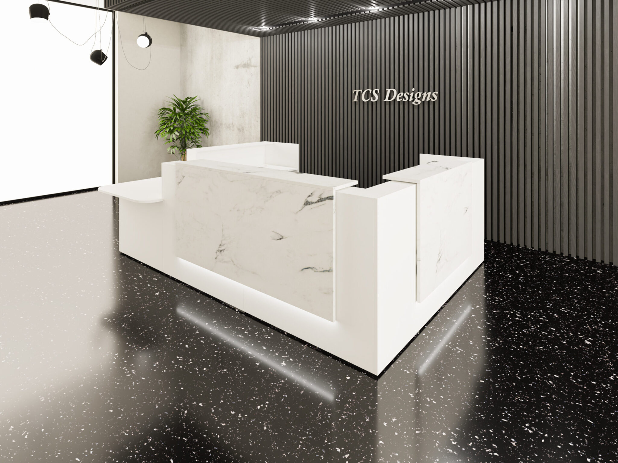 Zion Cube Reception Desk Counter - Sven Christiansen Furniture