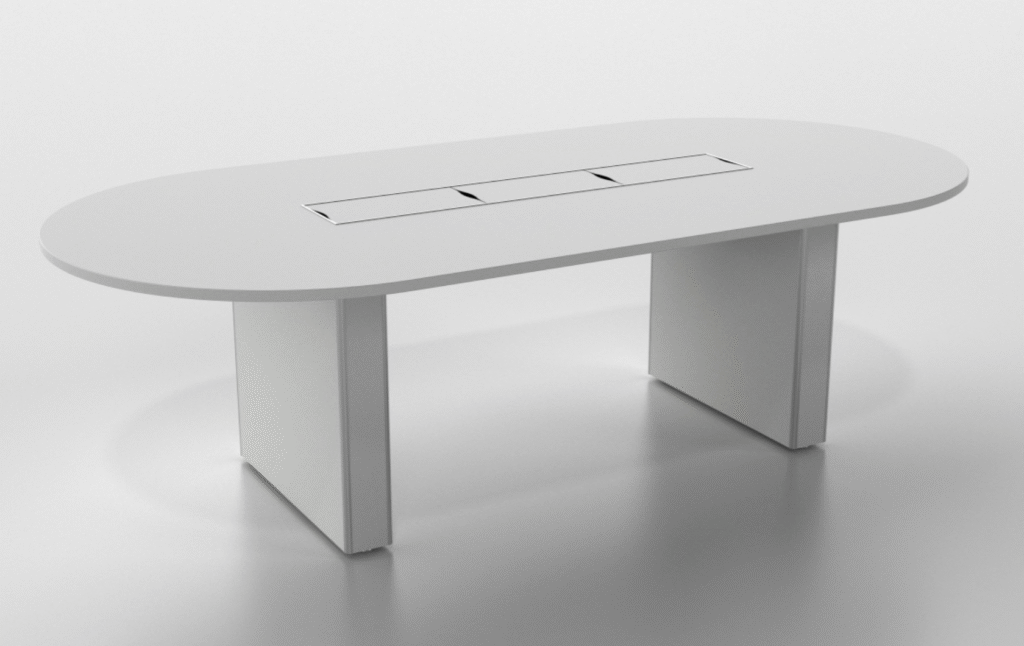 D – Ended Meeting Office Table on box bases - Sven Christiansen Furniture