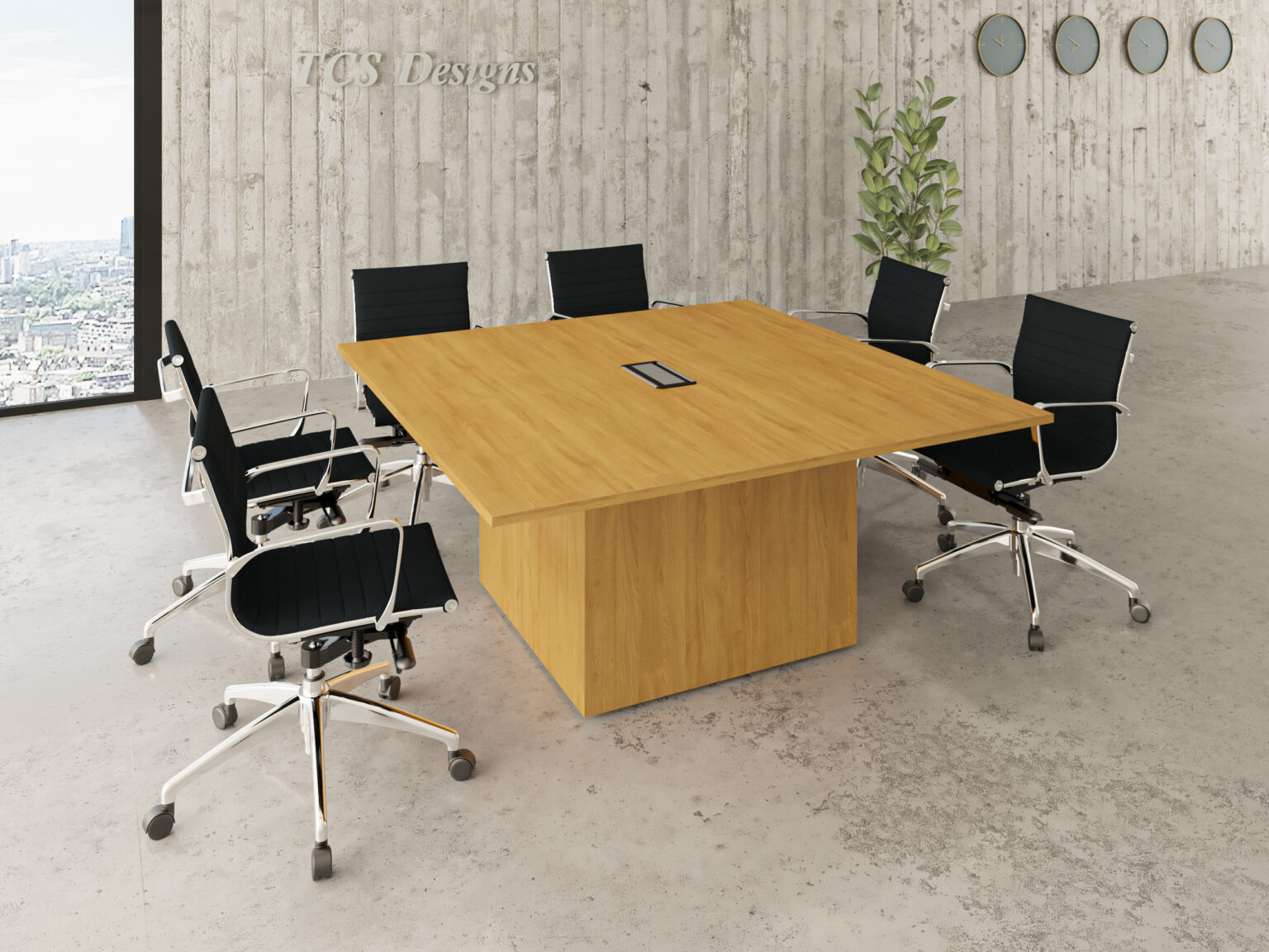 Sven Large Square Meeting Office Table - Sven Christiansen Furniture