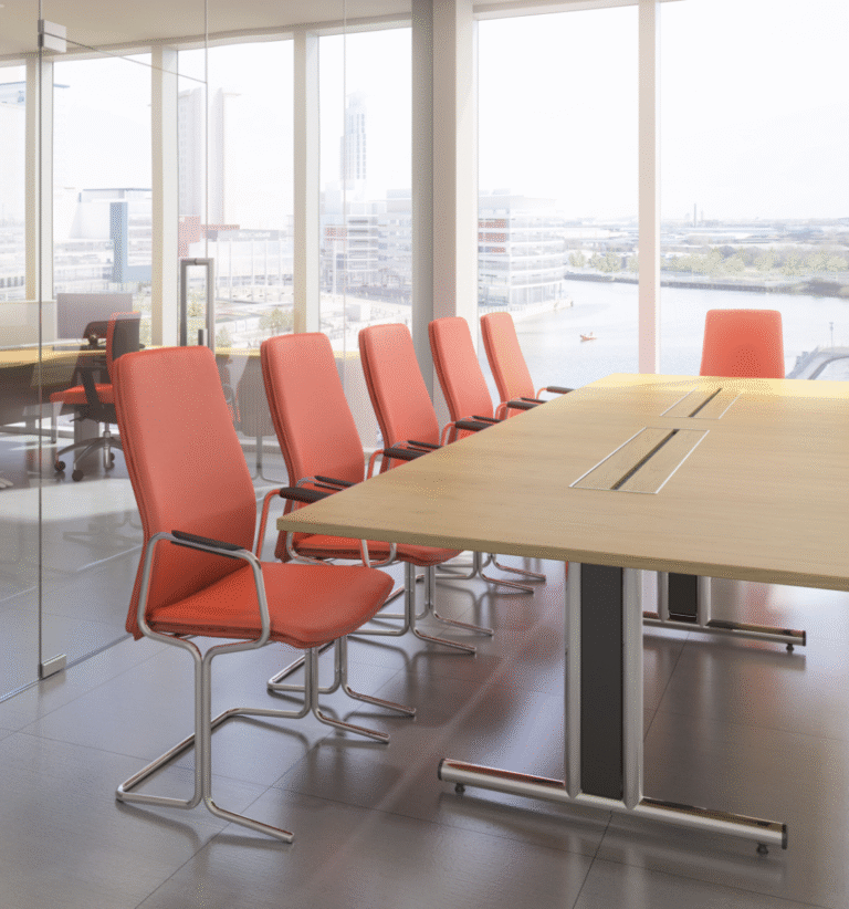 Sven Rectangular Boardroom and Meeting Table on Double T legs - Sven ...